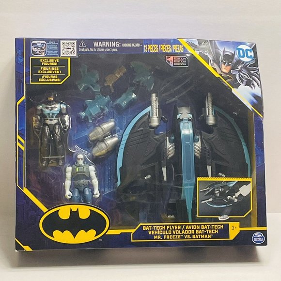 DC | Toys | Batman Battech Flyer With 4 Batman And Mr Freeze Action ...